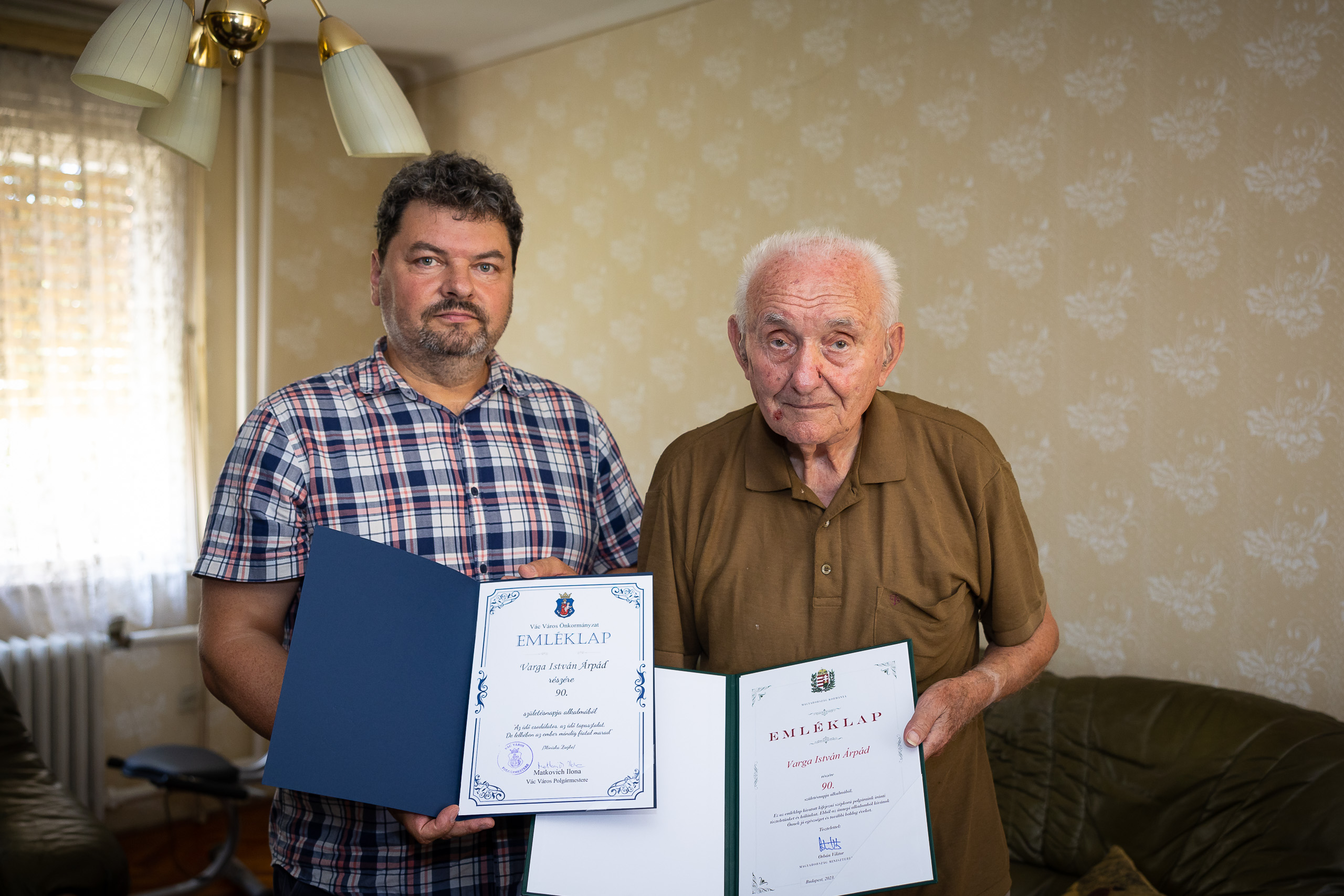 Tisztelettel köszöntjük a szépkorú Varga István Árpádot